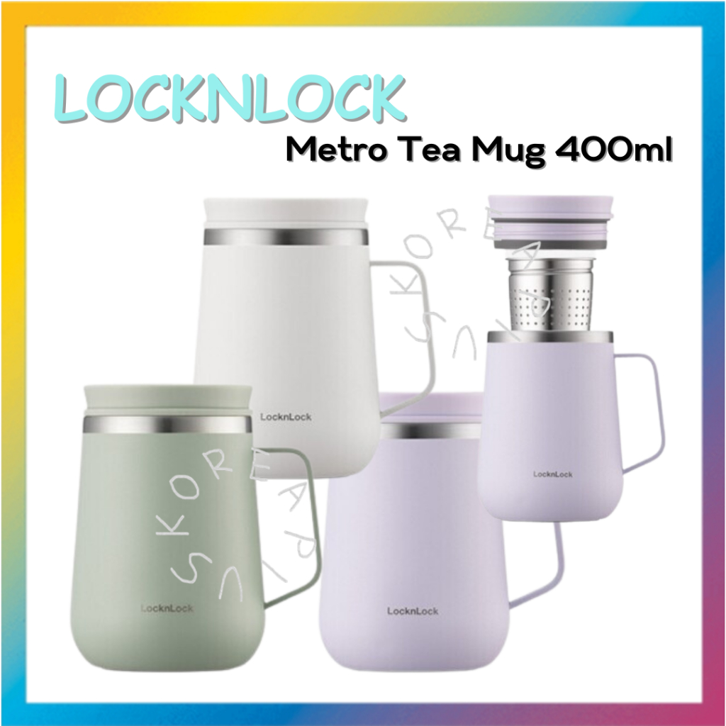 [LocknLock] New Metro Tea Mug 400ml 3Colors | Shopee Philippines
