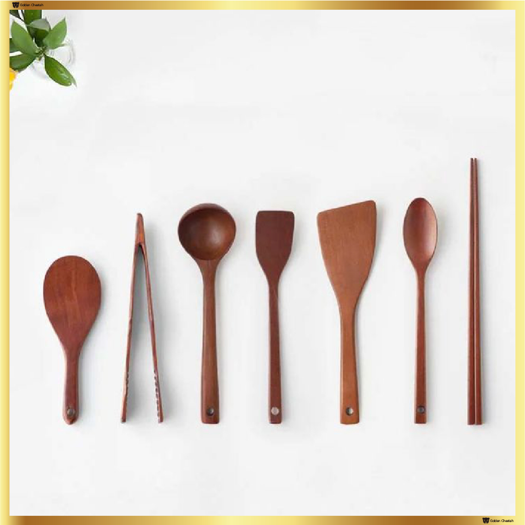 NICOTT Handcraft Wooden Kitchen Utensils Set | Shopee Philippines