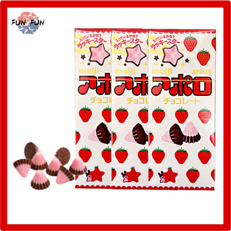 Japan MEIJI Apollo Chocolate 46g×3 | Shopee Philippines