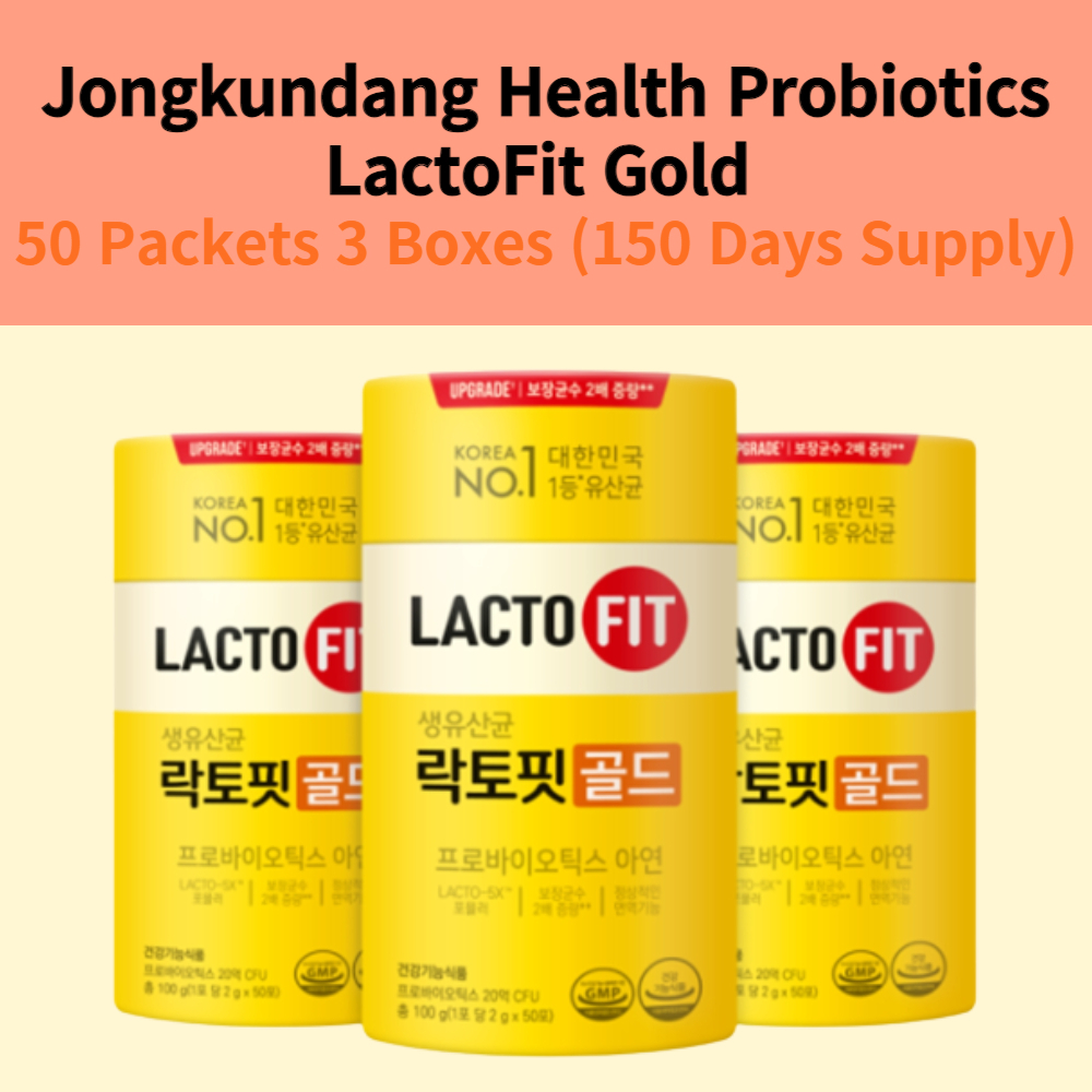 Jongkundang Health Probiotics LactoFit Gold 50 Packets 3 Boxes (150 ...
