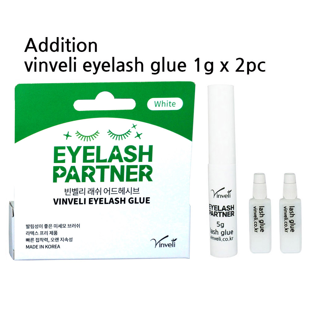 VINVELI KOREA Eyelash Glue for Strip eyelash white 5g x 1, 1g x 2, 7g ...