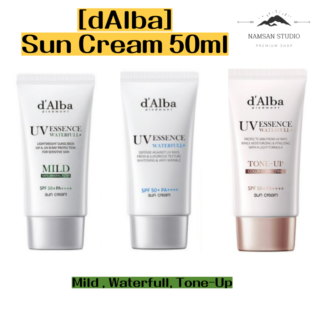 [dAlba] UV ESSENCE WATERFULL Mild , Waterfull, Tone-Up Sun Cream SPF50+ PA++++ 50ml | Shopee ...