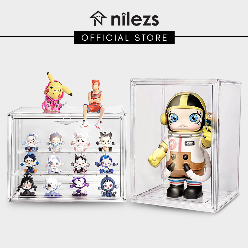 Stakable Clear Figurine Display Box, Transparent Popmart Toy Acrylic ...