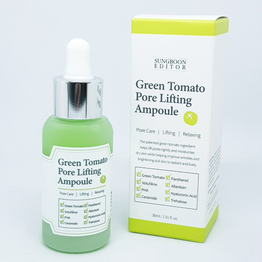 SUNGBOON EDITOR Pore Lifting Green Tomato Ampoule 30ml / Pore Lifting ...
