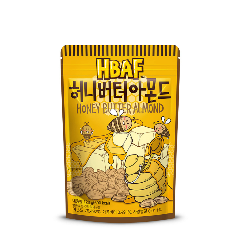 [HBAF] Seasoned Almond hbaf Honey Butter almond Hbaf almond Bestseller korean snack Wasabi ...