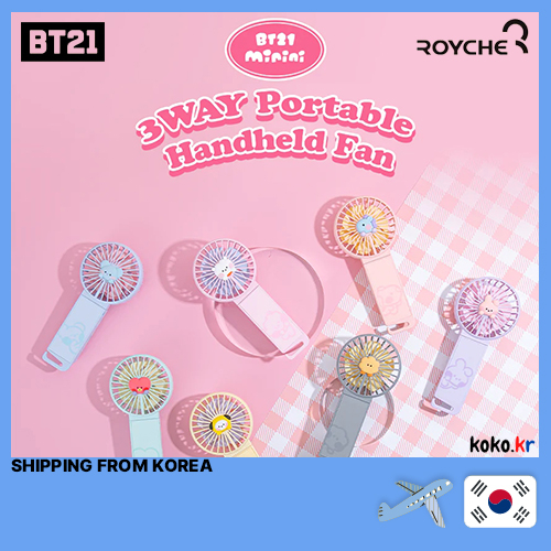 BT21 minini Dual Blade 3WAY Portable Handheld Fan with FREEBIES ...