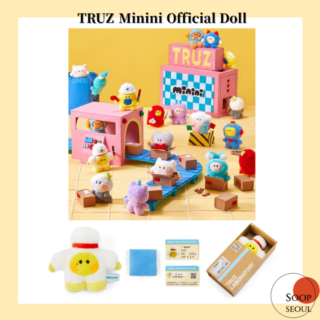 LineFriends TRUZ MININI Official MD / with ID Pillow Treasure | Shopee ...