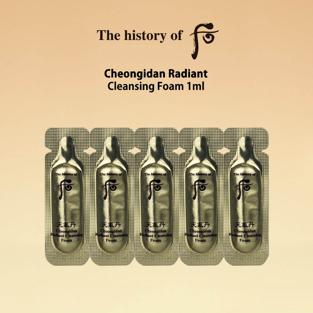 The History of Whoo Cheongidan Radiant Cleansing Foam 1ml x 30ea ...