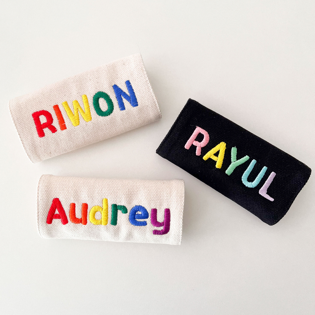 Velcro Embroidery custom Luggage crew bag name tag | Shopee Philippines