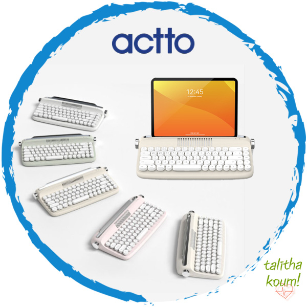 [actto] Retro2 Mini Bluetooth Multi-pairing Tenkeyless Keyboard ...