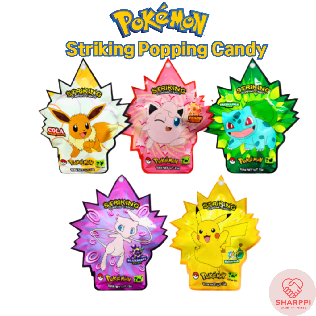 Pokemon Striking Popping Candy Vitamin C Pikachu Korean snacks | Shopee ...