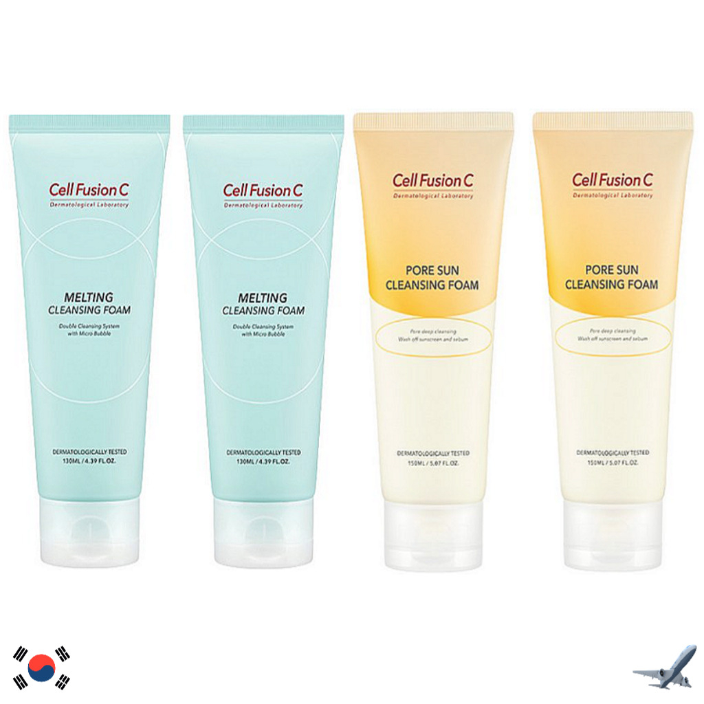 Cell Fusion C PORE SUN CLEANSING FOAM 150ml(1+1) MELTING CLEANSING FOAM ...