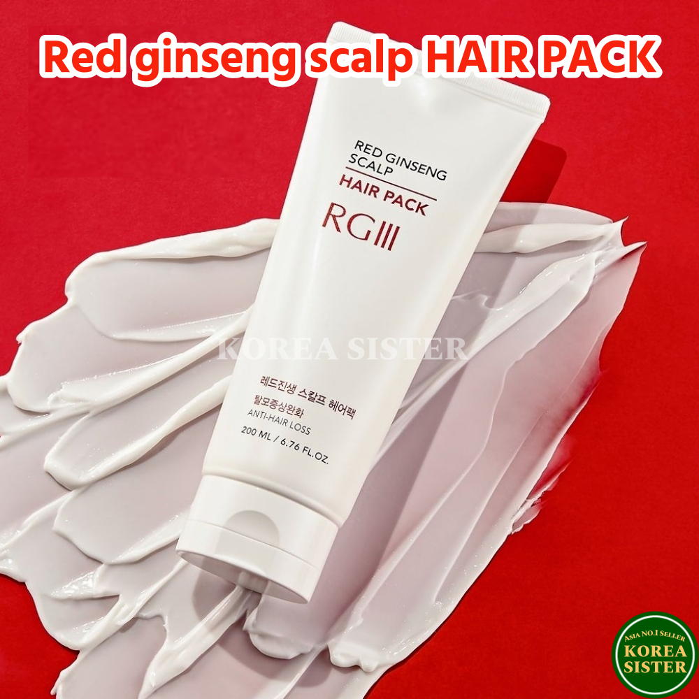 RG3 red ginseng scalp anti hair loss hair pack 300ml | Shopee Philippines