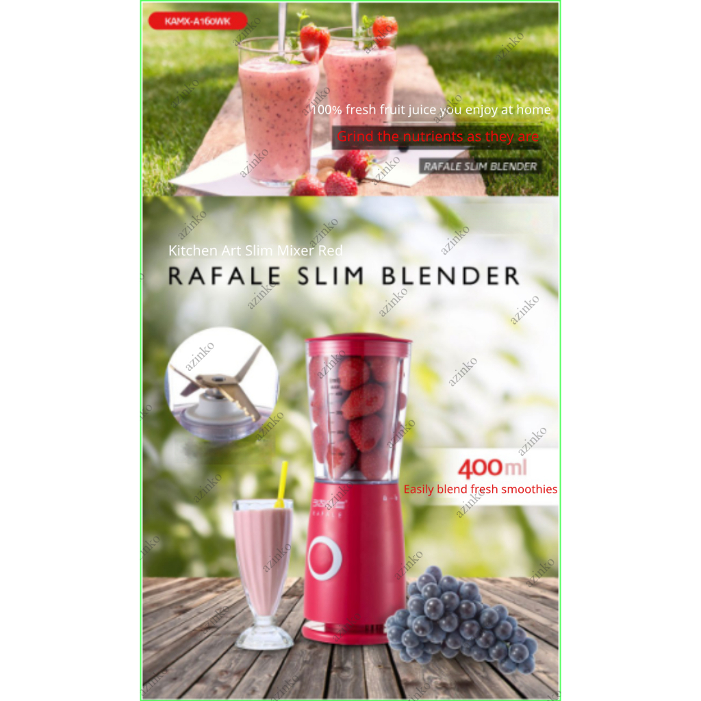 Kitchen Art Rafale Slim Blender Red KAMX-A160WK | Shopee Philippines