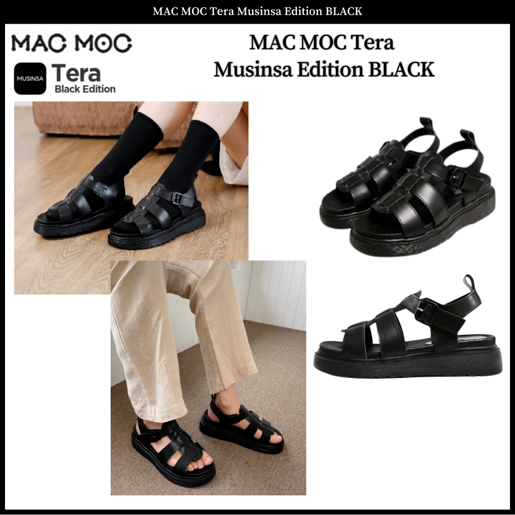 MAC MOC Tera Musinsa Edition sandal BLACK | Shopee Philippines