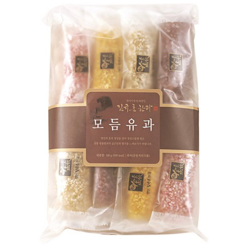 Korean traditional yugwa glutinous rice with starch syrup, chewy and ...