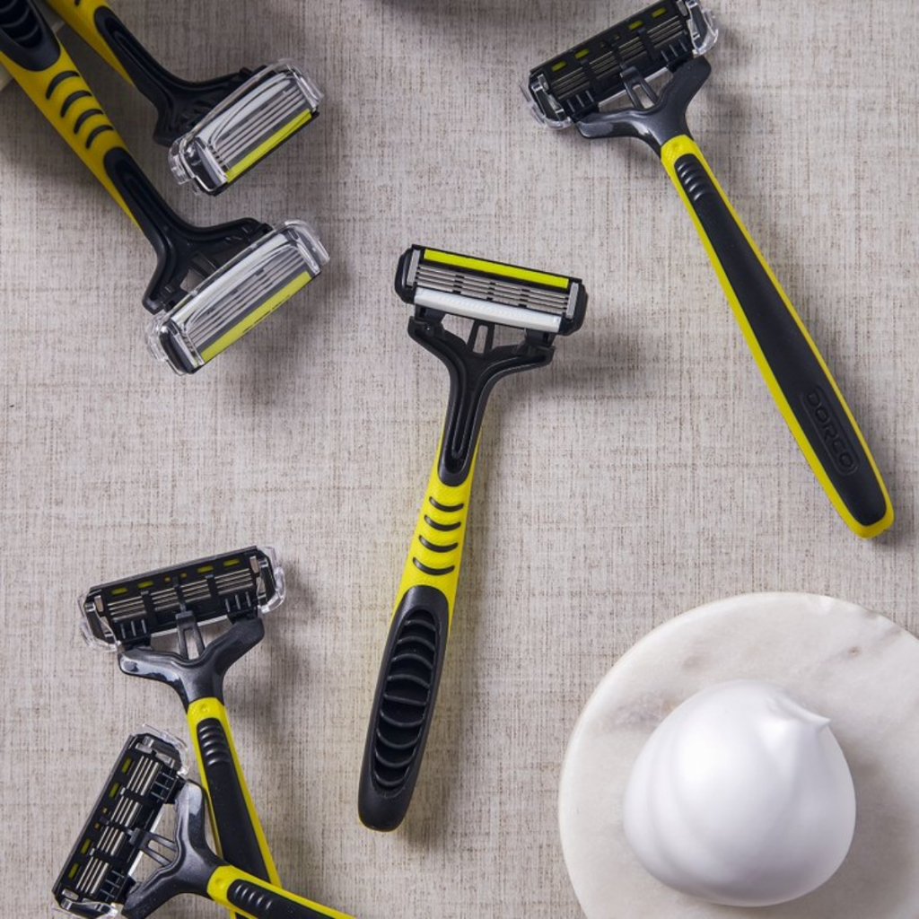 DORCO PACE 4 PLUS Reusable Shaver Diamond Hard-Coating Blade Argan Oil ...