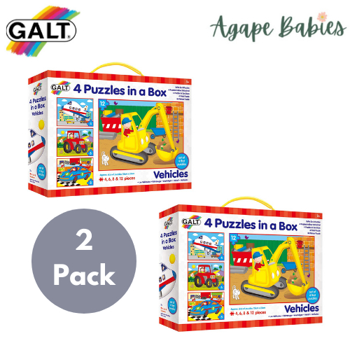 GA1004009 [Bundle Of 2] Galt 4 Puzzles In A Box (Vehicles) | Shopee ...