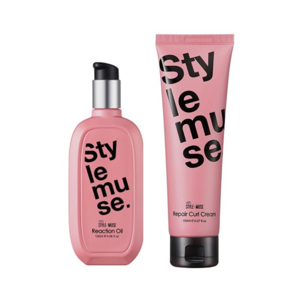 ATS Style Muse Reaction Hair Oil 120ml / Style Muse Repair Curl Cream ...
