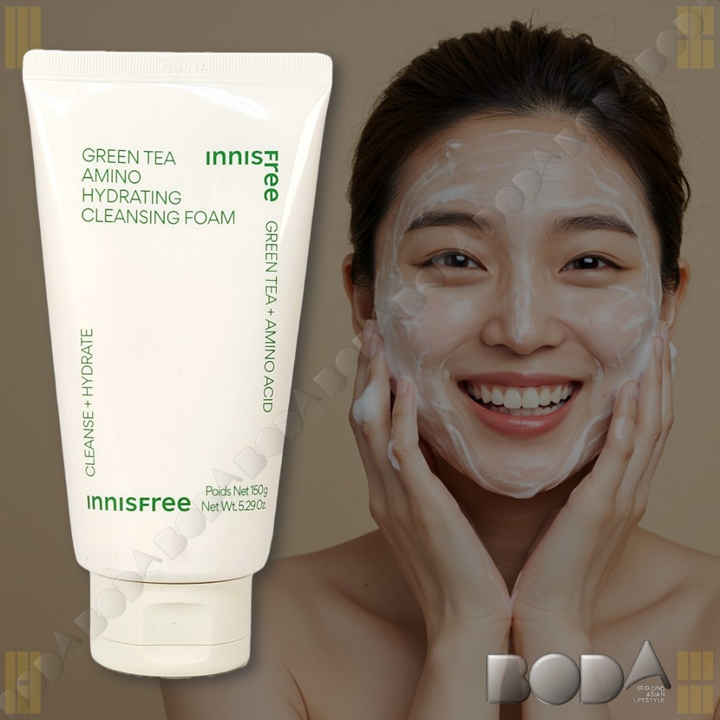 INNISFREE Green Tea Amino Hydrating Cleansing Foam 150g | Shopee ...