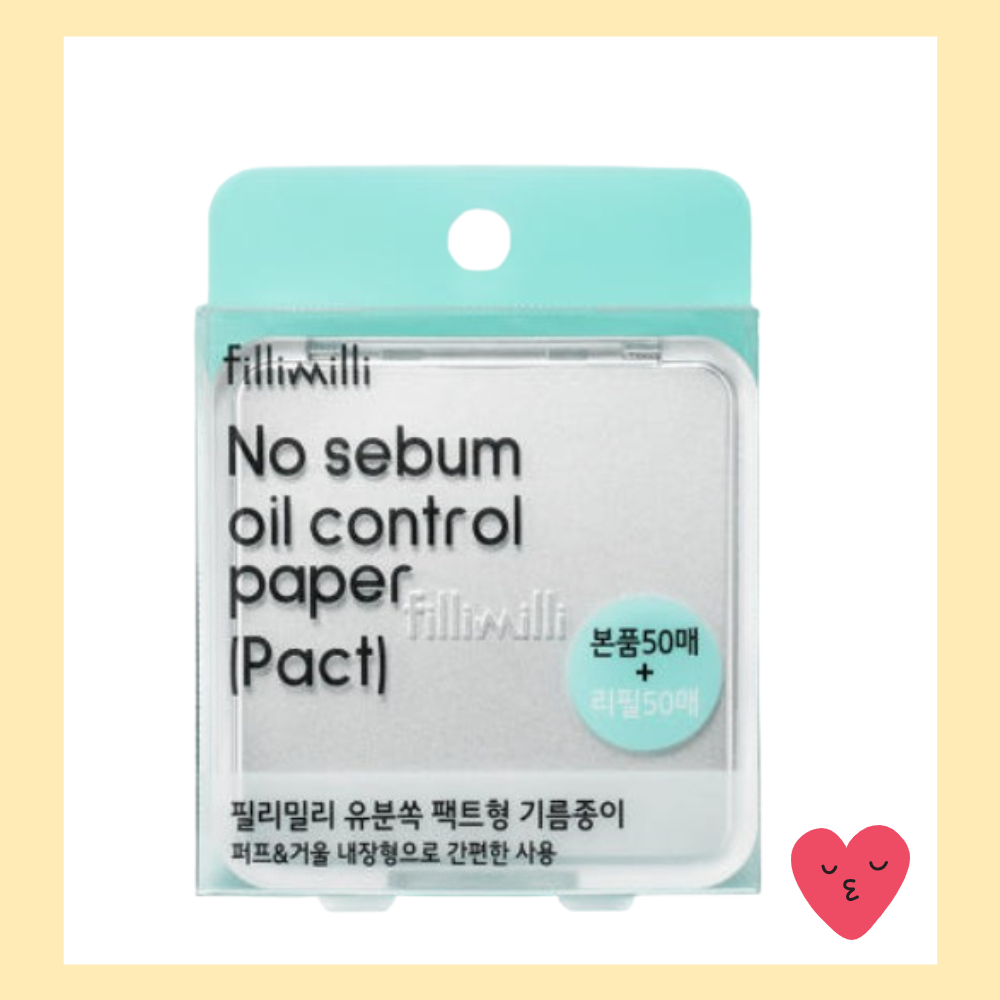 [fillimilli] No Sebum Oil Control Paper Pact | Compact Blotting Paper ...
