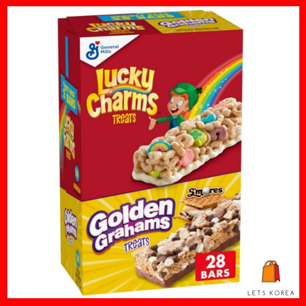 General Mills Cereal Bar Variety Pack - Lucky Charms / Golden Grahams ...