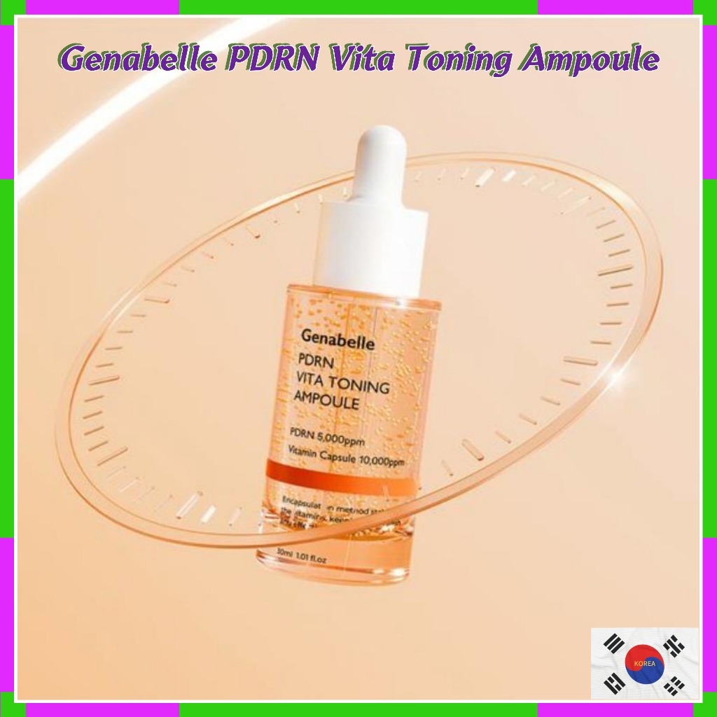 Genabelle PDRN Vita Toning Ampoule 30ml - PDRN 5,000ppm, Skin Elasticity, Contains Vitamin ...