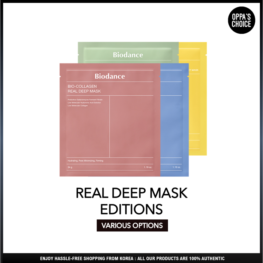 BIODANCE REAL DEEP MASK EDITIONS(4 OPTIONS ARE AVAILABLE) 1 SHEET ...