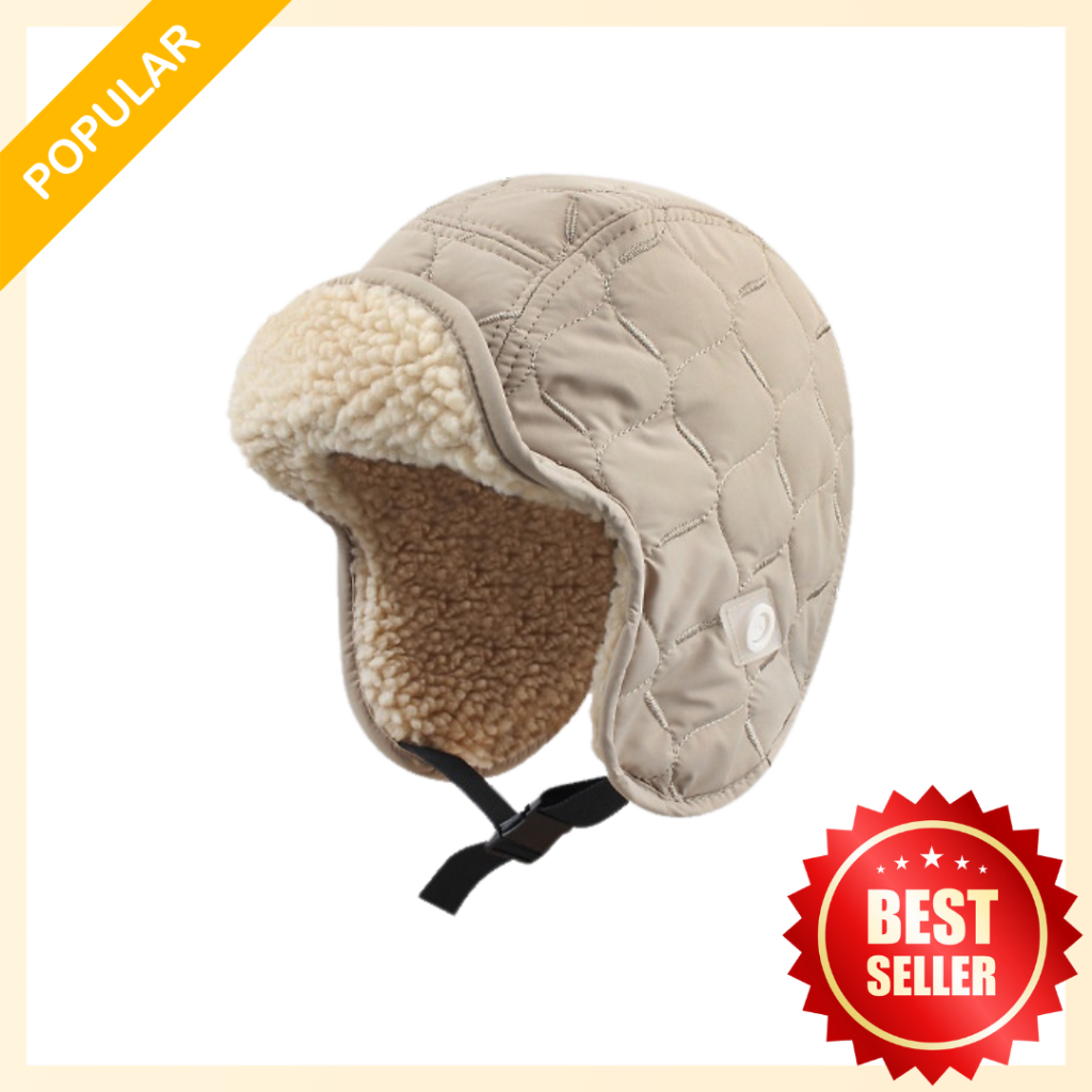 Dual worm double-faced winter hat ear-shaped hat unisex | Shopee ...