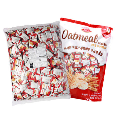 RICHY Oatmeal Mini Bite 1kg (1kg / 250g x 4 packs / 250g) | Shopee ...