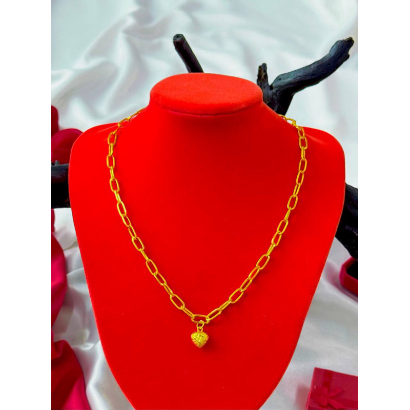 EMAS TITANIUM RANTAI PAPERCLIP 50CM | Shopee Philippines