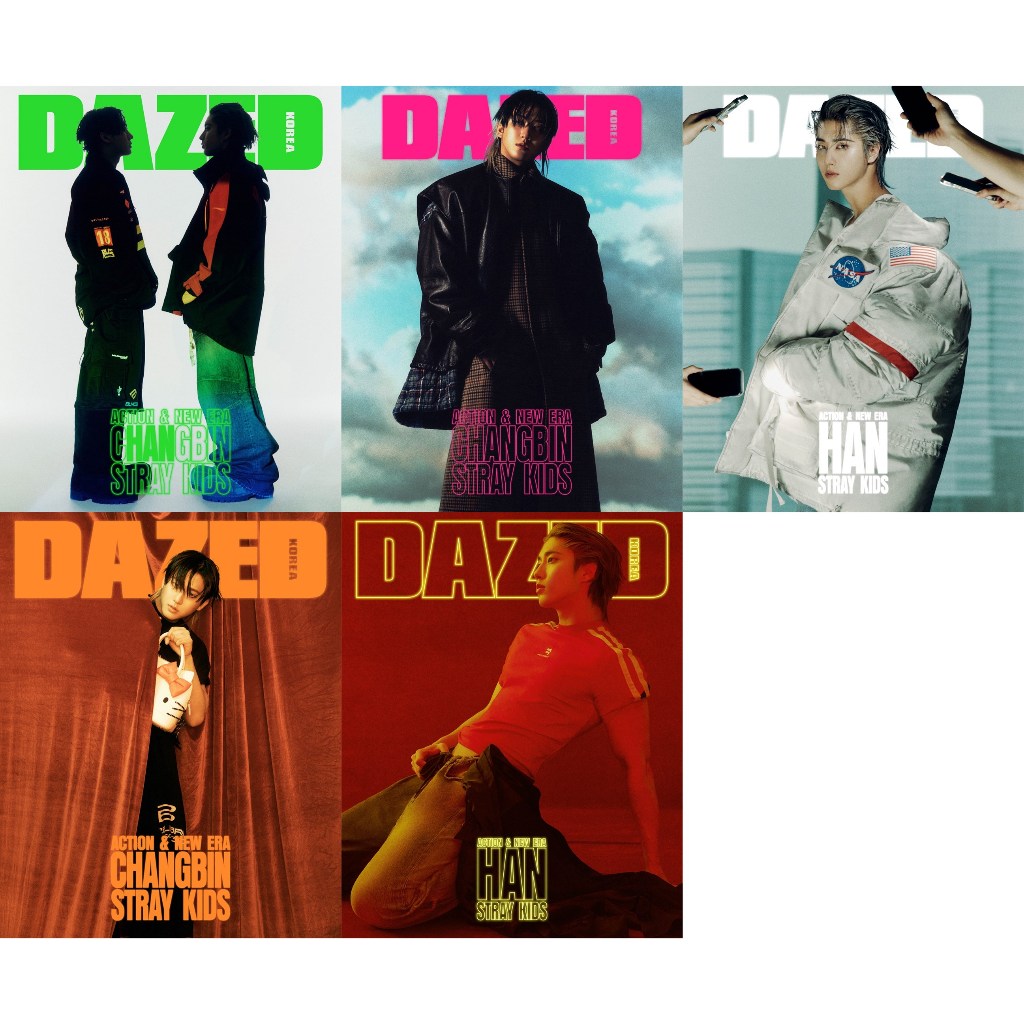 2025.2 Dazed & Confused Stray Kids CHANGBIN & HAN COVER KickFlip PROJECT 7 | Shopee Philippines