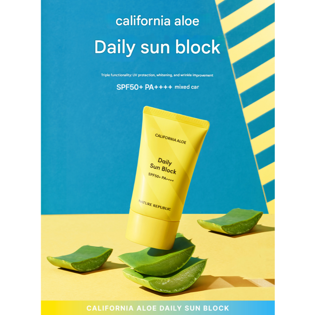 KOREAN Nature Republic Aloe Daily Sun Block 57ml SPF50+ - Face Sun ...