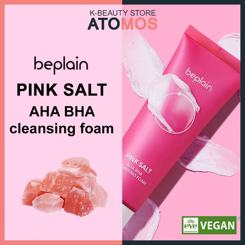 [beplain] pink salt AHA BHA cleansing foam 120ml | Shopee Philippines