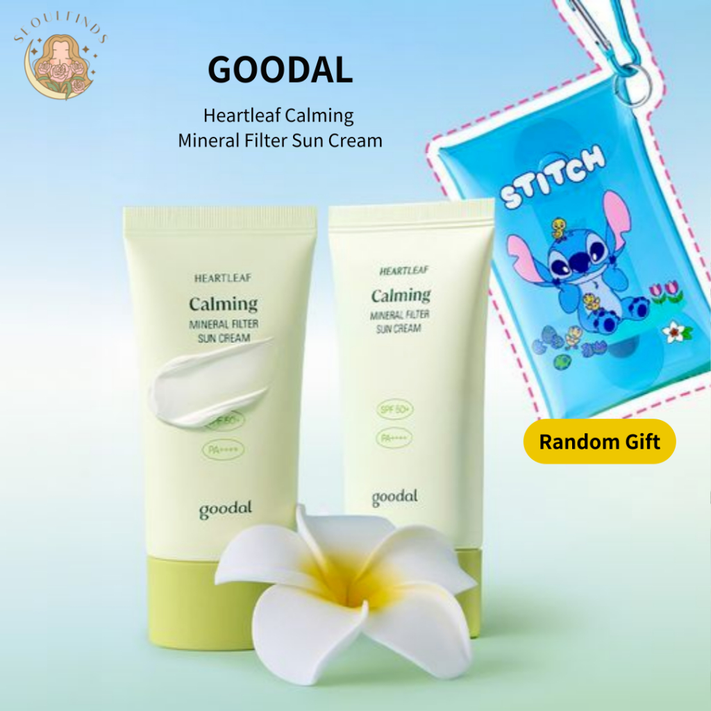 GOODAL Heartleaf Calming Mineral Filter Sun Cream 50ml (1+1 Set ...