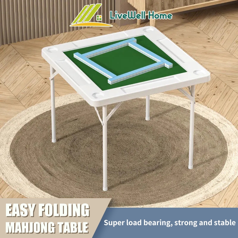 Folding Mahjong Table | Portable, Manual Hand Rub, Installation-Free ...