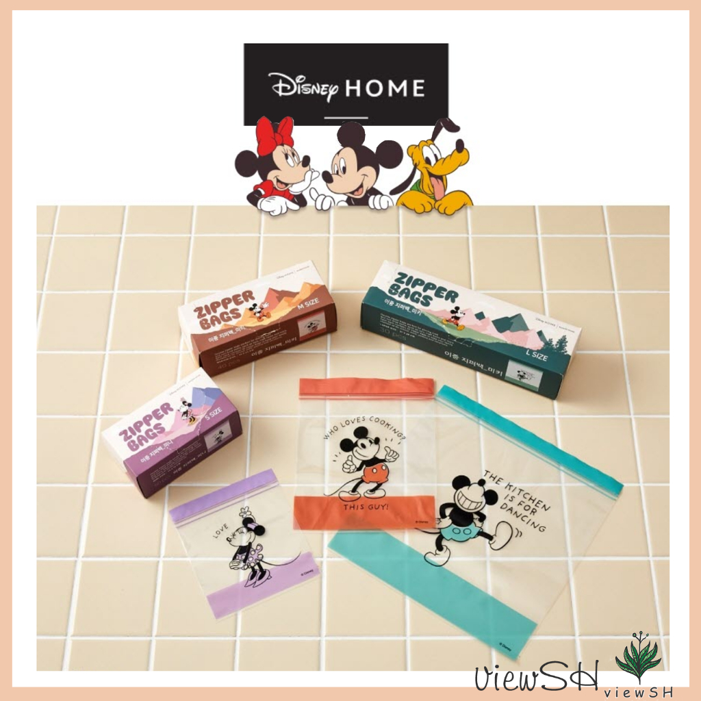 [MH] Disney Mickey Mouse Ziploc Storage Bag ( 3 types of size: Large ...
