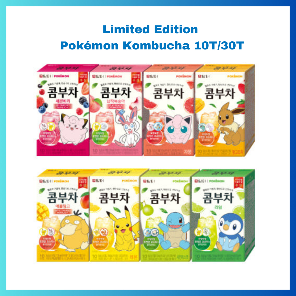 Damtuh Limited Edition Pokemon Kombucha Tea Collection - Healthy ...