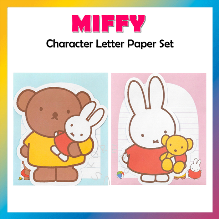 [MIFFY] Character Letter Paper Set (Pink, Blue) | Shopee Philippines