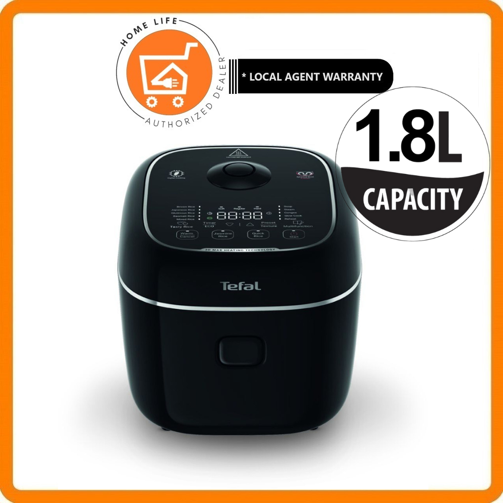 Tefal RK7778 Delirice Max Fuzzy Logic 1.8L Rice Cooker – 10 cups, 13 ...