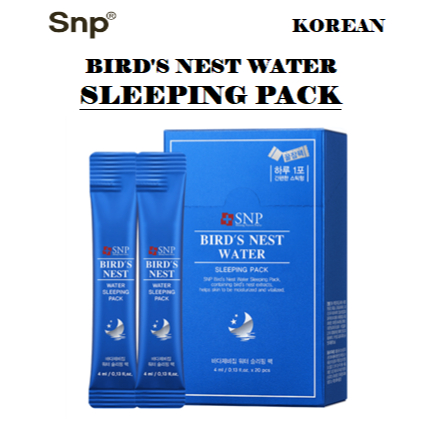 [SNP] Bird's nest water sleeping pack 20ea Soothing effect, skin texture improvement, skin ...