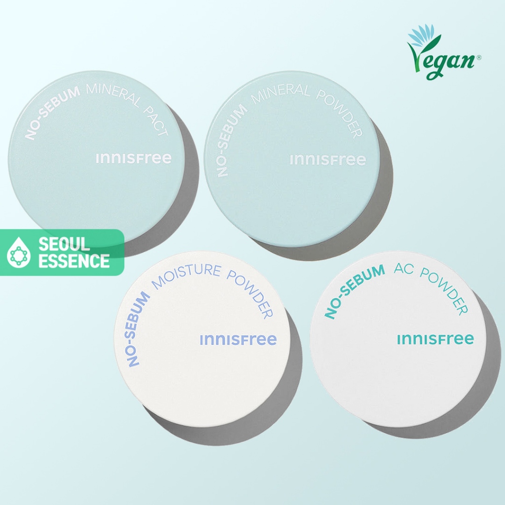INNISFREE No-Sebum Mineral Pact 8.5g / No-Sebum Mineral & Moisture & AC ...