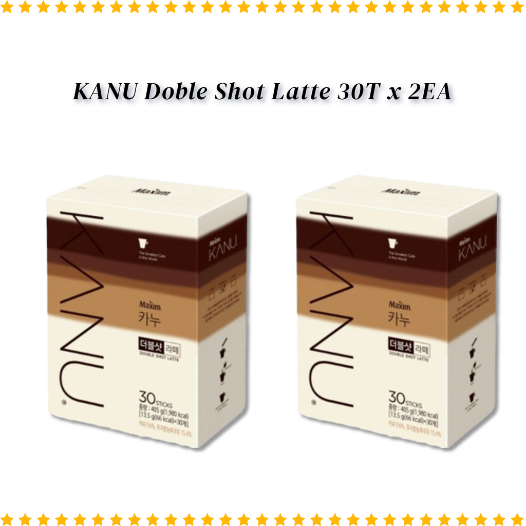 MAXIM KANU Double shot Latte 30 Sticks x 2EA(60 Sticks) | Shopee Philippines