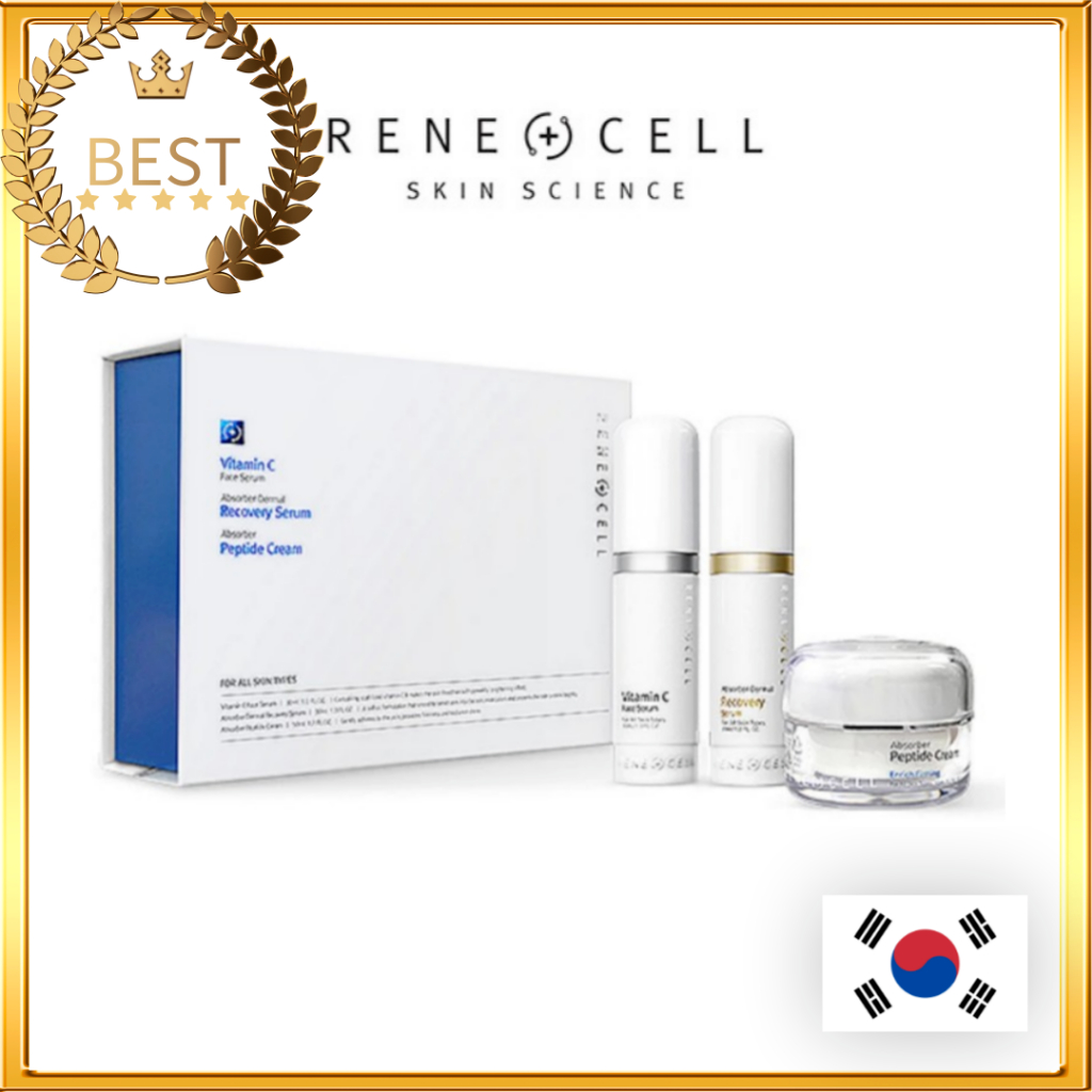 [RENECELL] Vitamin C Set (Vitamin C Face Serum/Absorber Dermal Recovery ...
