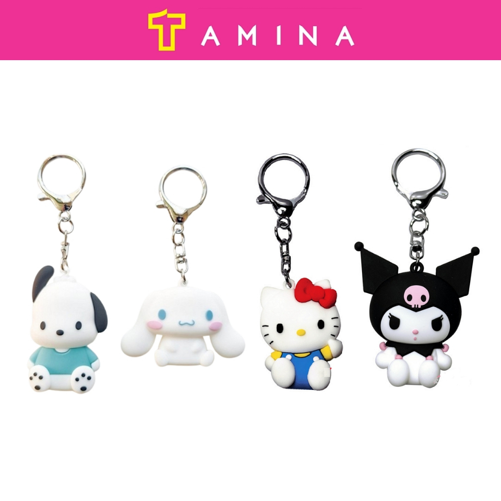 TMoney Sanrio Character Keyring Pochacco, Cinnamorol & Hello Kitty ...