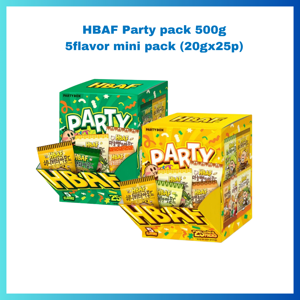 HBAF Party Pack 500g Snack Variety Mini Pack 20gx25 Packs Assortment ...
