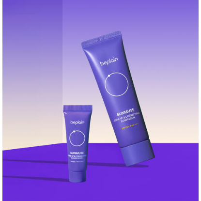 [K-Beauty] Beplain Sunmuse Tone-up & Correcting Sun Cream (SPF50+/PA ...