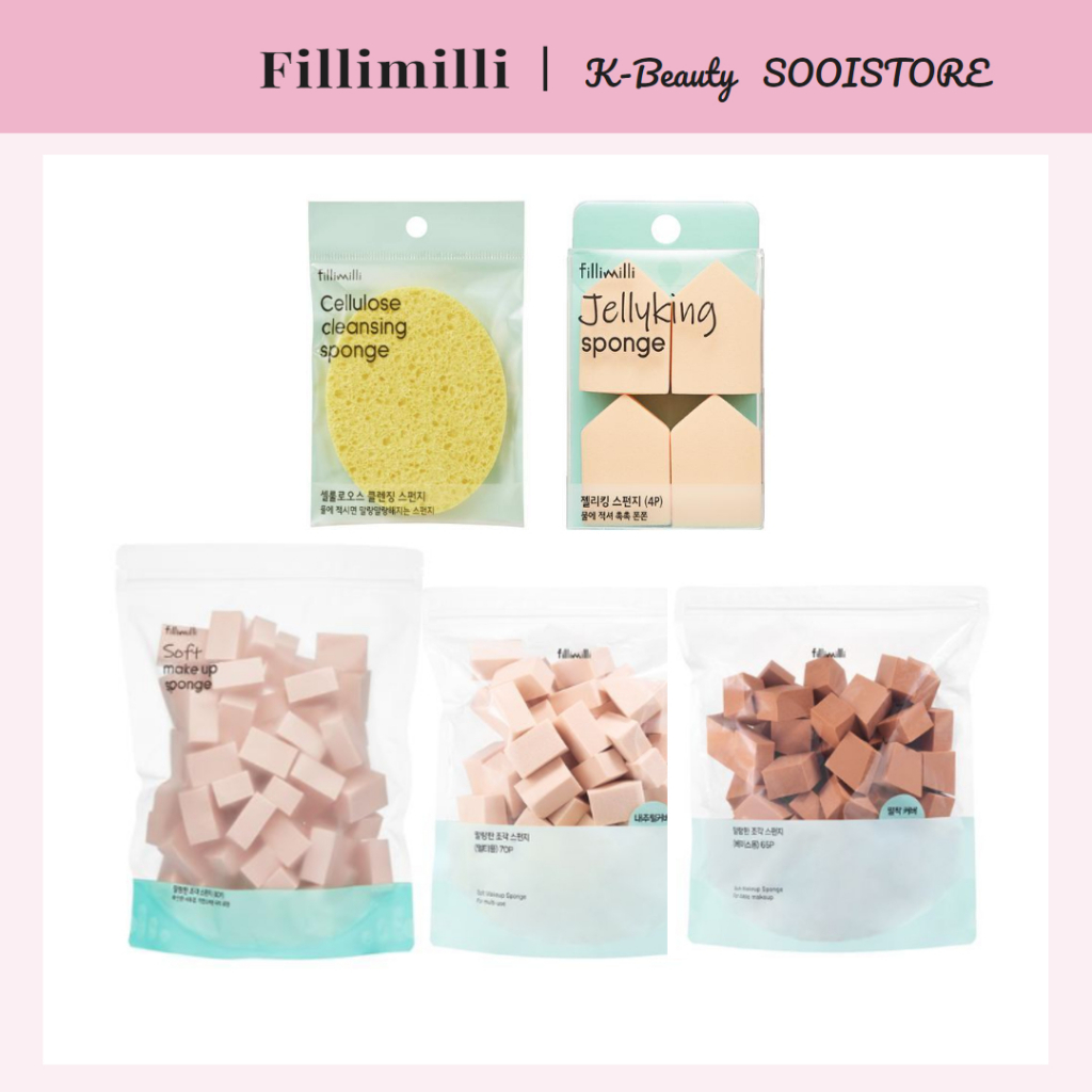[Fillimilli] Makeup Sponge Tool Series / Cellulose Cleansing Sponge ...
