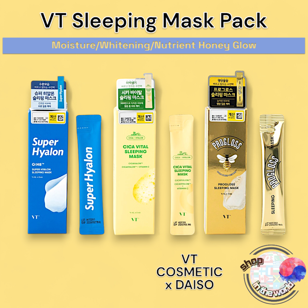 Korean Cosmetics VT Sleeping Mask VT COSMETICS Sleeping Mask 4mL x 6ea ...