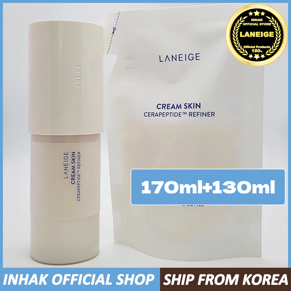 LANEIGE Cream Skin Cerapeptide Refiner Special Gift Set (170ml+130ml) | Shopee Philippines